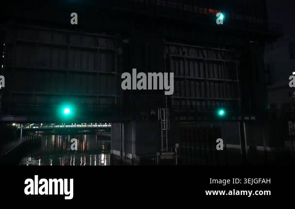 Onagigawa river, Japan Tokyo Night View 2024 Stock Video Footage - Alamy