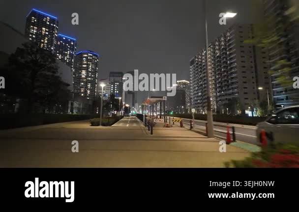 Tokyo Harumi Night cycling 2024 Stock Video Footage - Alamy