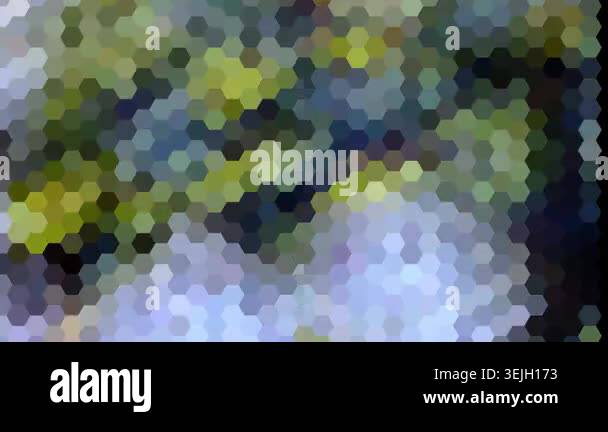 interlocking colored geometric shapes changing abstract motion ...