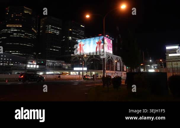 Shinagawa, Japan Tokyo Night View September 2024 Stock Video Footage ...