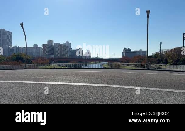 Tokyo Ojima Komatsugawa Park stroll video 2023 autumn Stock Video ...