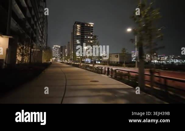 Tokyo Harumi Night cycling 2024 Stock Video Footage - Alamy