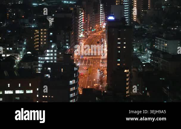 Bunkyo Civic Center Observation Deck, Japan Tokyo Night View 2023 Stock ...