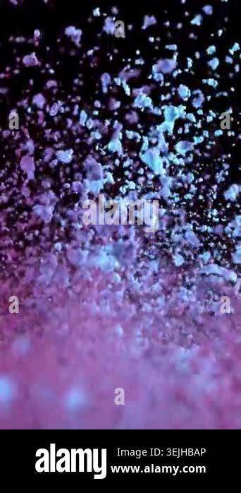 Super slow motion explosion of color powder. Filmed on a high-speed ...