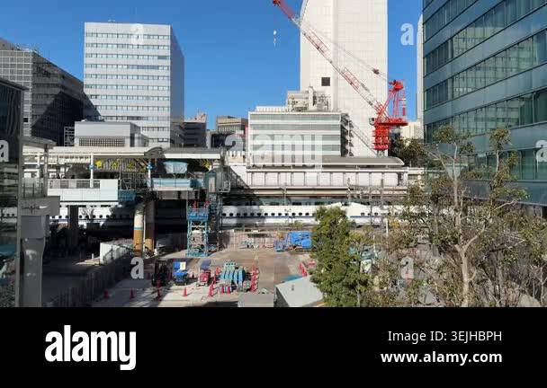 Tamachi in Japan, Tokyo Landscape 2024 Stock Video Footage - Alamy