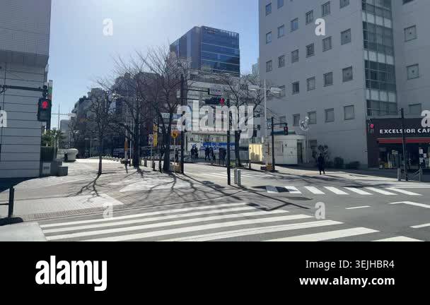 Tamachi in Japan, Tokyo Landscape 2024 Stock Video Footage - Alamy