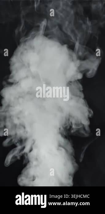Smoke on a black background. Filmed on a high-speed camera at 1000 fps ...