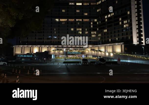 Hotel New Otani Night View Illumination 2023 Stock Video Footage - Alamy