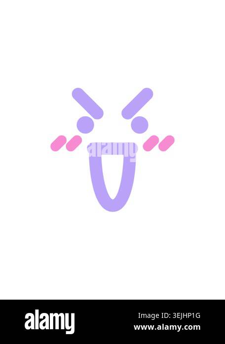 sales flash animation of victorious mean face icon Stock Video Footage ...