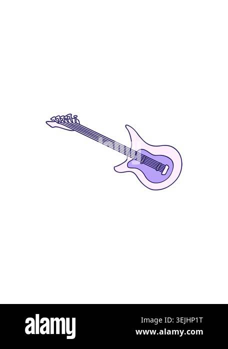 sales flash animation of hand drawn cartoon doodle of a guitar Stock ...