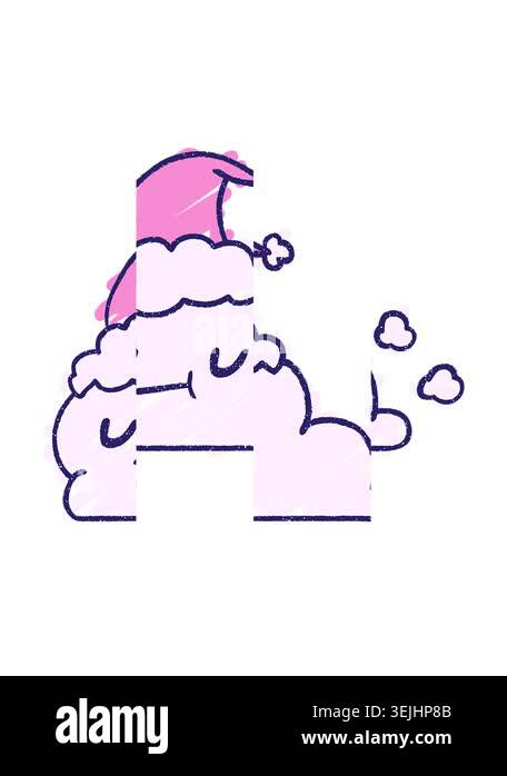 splitting motion animation of Festive Cloud Chalk Drawing Stock Video ...