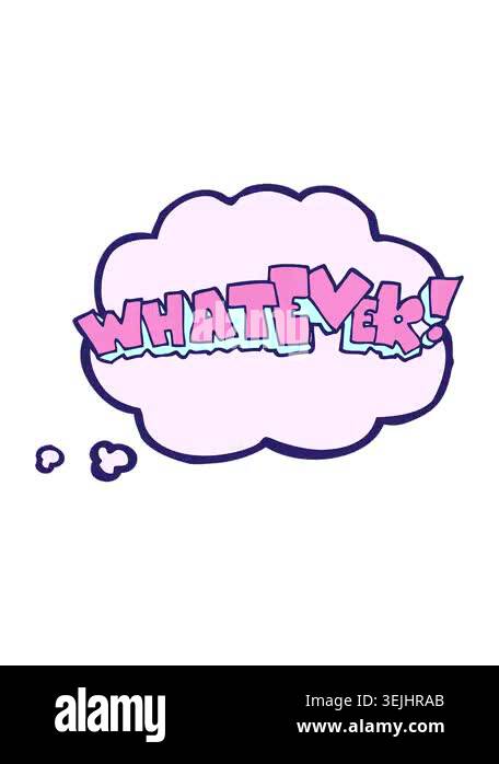 pixelize effect animation of freehand drawn thought bubble cartoon ...