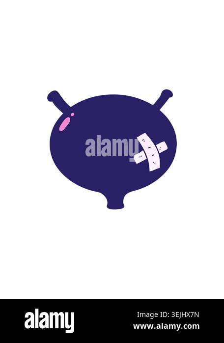 flashy sales animation of cartoon bladder Stock Video Footage - Alamy