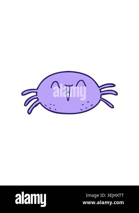 attention grabbing animation of cartoon halloween spider Stock Video ...