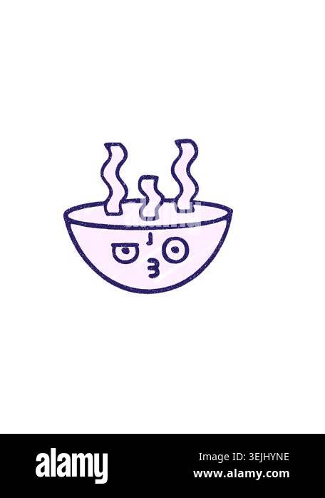 horizontally vibrating animation of Hot Soup Stock Video Footage - Alamy
