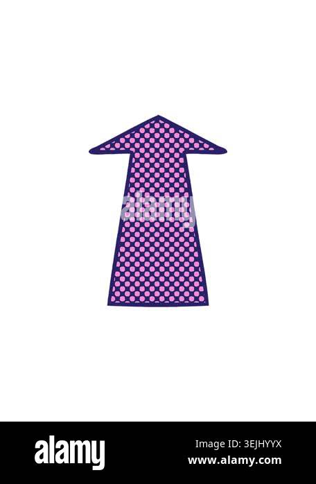 radioactive glowing animation of cartoon arrow design Stock Video ...