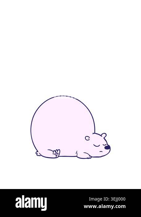 jumping motion animation of polar bear neon cartoon design Stock Video ...