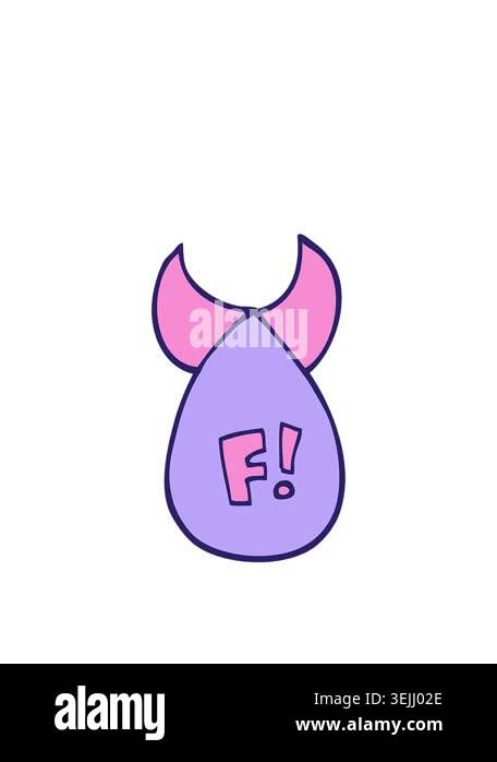 stretching up animation of cartoon doodle atomic bomb Stock Video ...