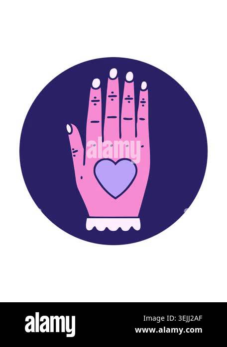 spinning motion animation of tattoo style of a hand image Stock Video ...