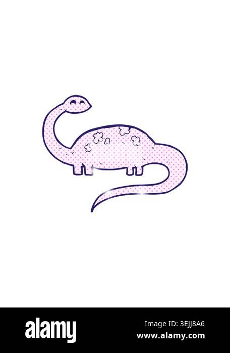 glitter effect animation of cartoon dinosaur cartoon Stock Video ...