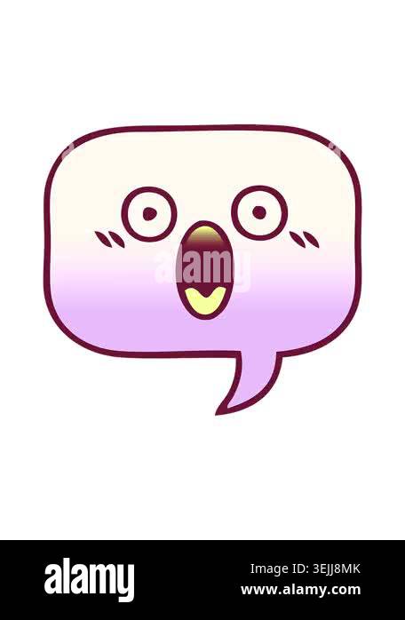 pixelize effect animation of gradient shaded cartoon of a speech bubble ...