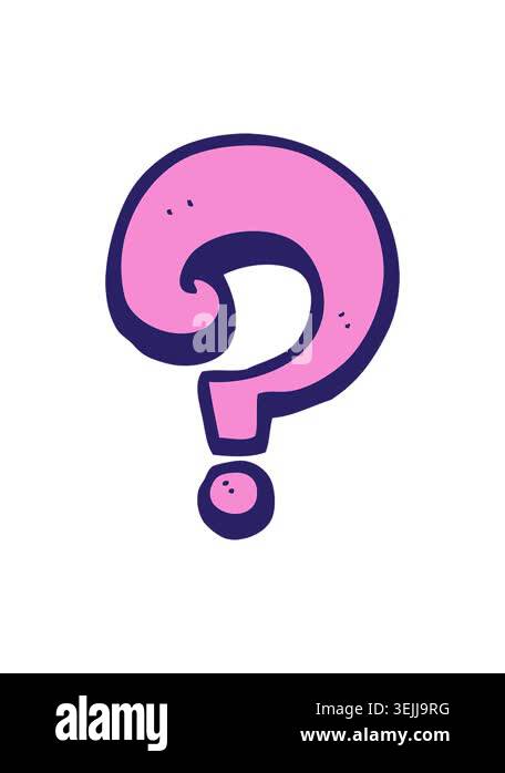 Colorful stylized question mark symbolizing curiosity or inquiry ...