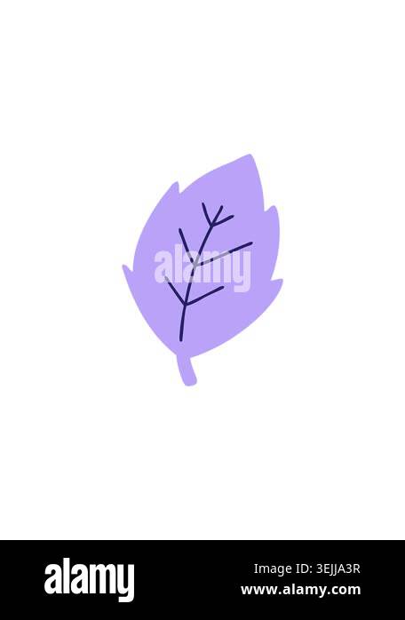 sales flash animation of simple cartoon leaf Stock Video Footage - Alamy