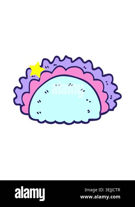 twinkling stars effect animation of cartoon doodle taco Stock Video ...