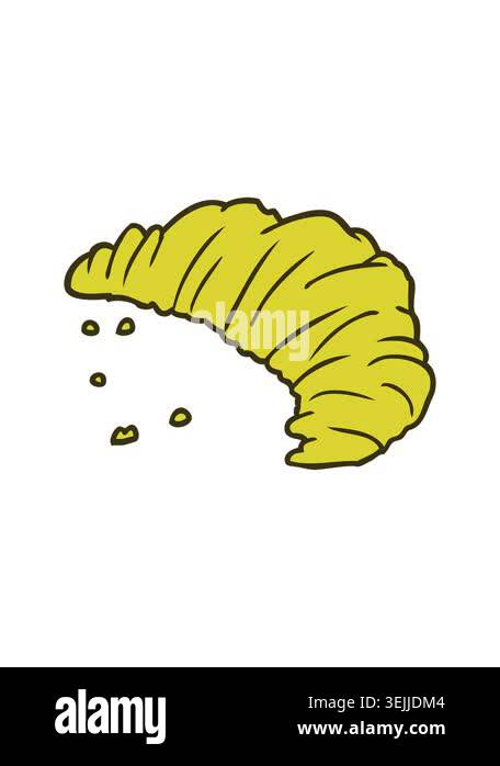 changing color animation of cartoon croissant Stock Video Footage - Alamy