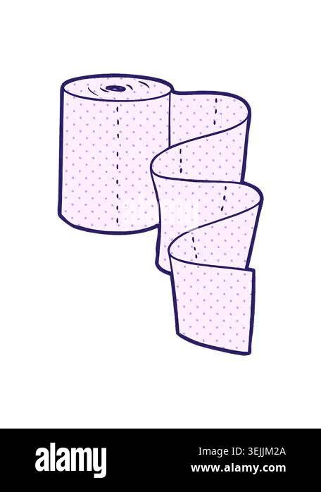 vibrating motion animation of cartoon kitchen roll Stock Video Footage ...