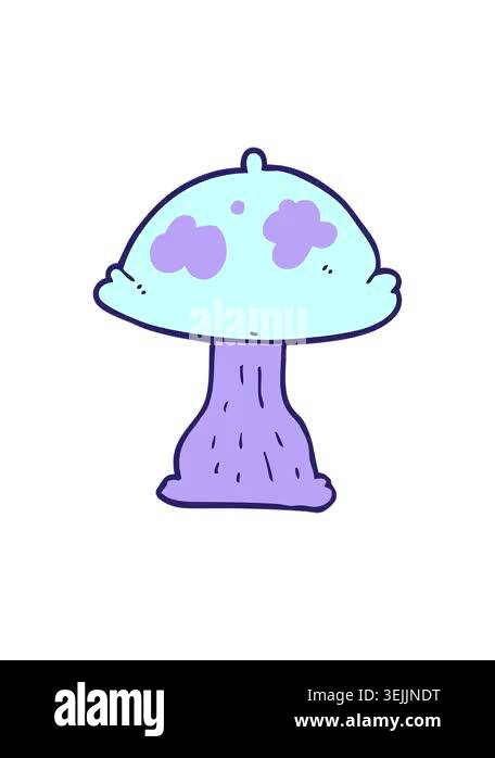 pixelize effect animation of cute cartoon mushroom Stock Video Footage ...