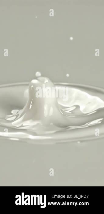 Super slow motion milk splashes . Filmed on a high-speed camera at 1000 ...