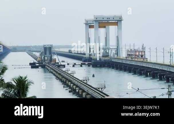 New Pamban Bridge India's first vertical lift railway sea bridge in ...