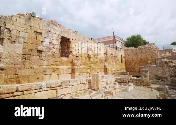 Tarragona, Spain, August 20, 2025, touristic revealing shot of the ...