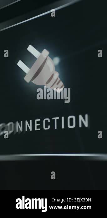 Power plug symbol illustrating connectivity concept Stock Video Footage ...