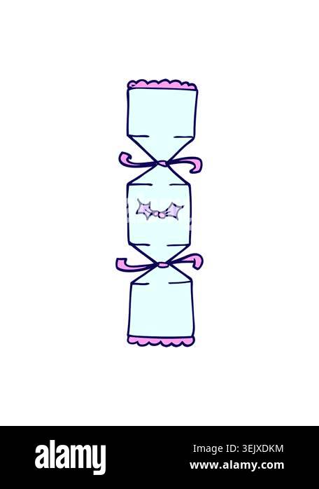 neon light effect animation of christmas cracker Stock Video Footage ...