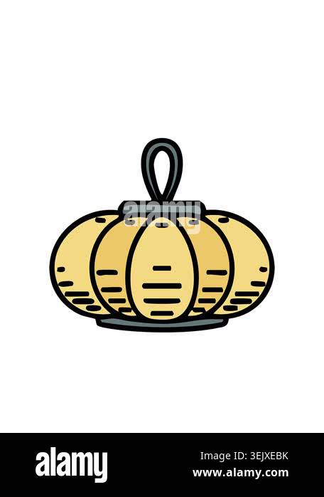 blinking radial lines animation of hanging lantern traditionally ...
