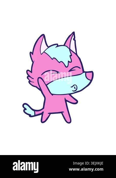 pixelize effect animation of fox drawing character Stock Video Footage ...