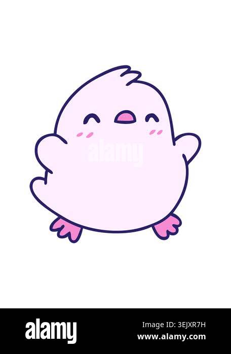 bobbing motion animation of a cartoon of a cute little bird Stock Video ...
