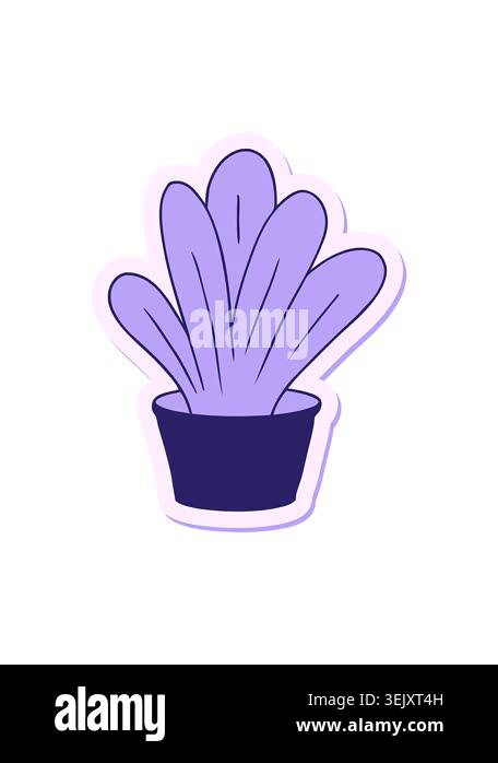 pressure popping animation of sticker cartoon doodle of a green indoor ...