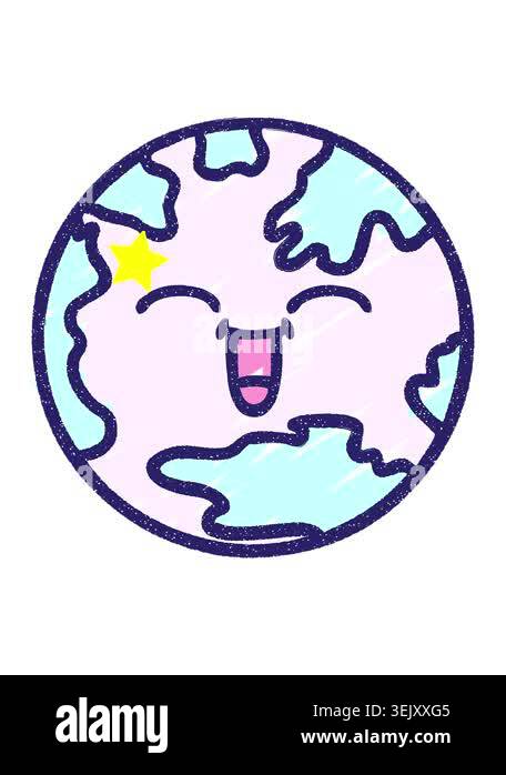 twinkling stars effect animation of happy earth Stock Video Footage - Alamy