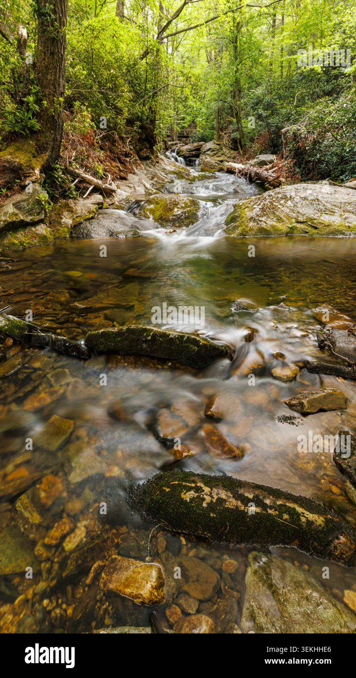 Small Mountain Waterfall Stock Video Footage - Alamy