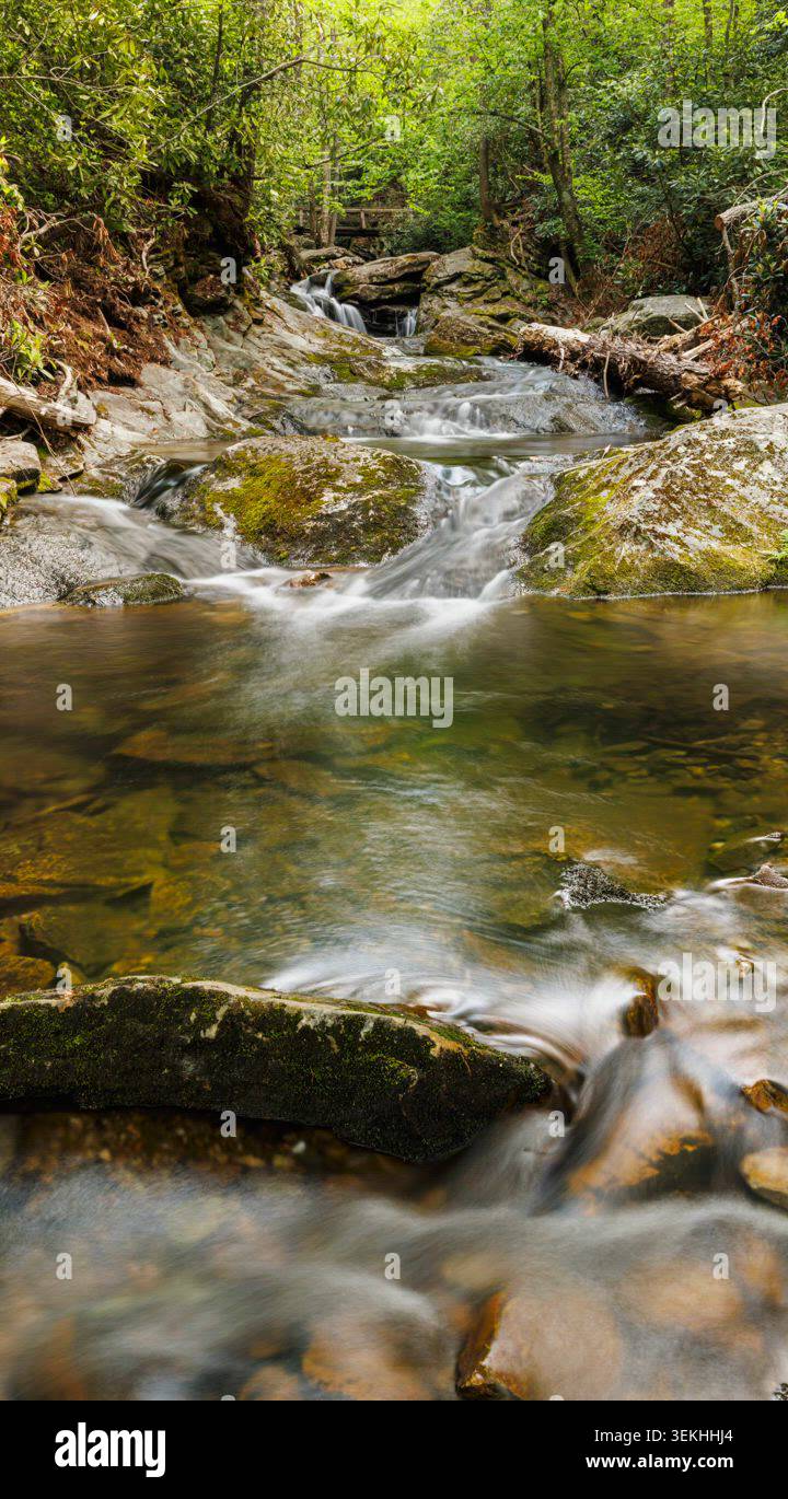 Small Mountain Waterfall Stock Video Footage - Alamy