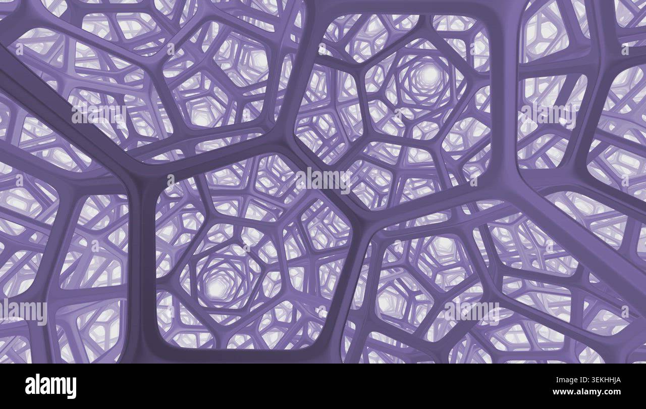 Animation of a purple fractal in the shape of a dodecahedron Stock ...