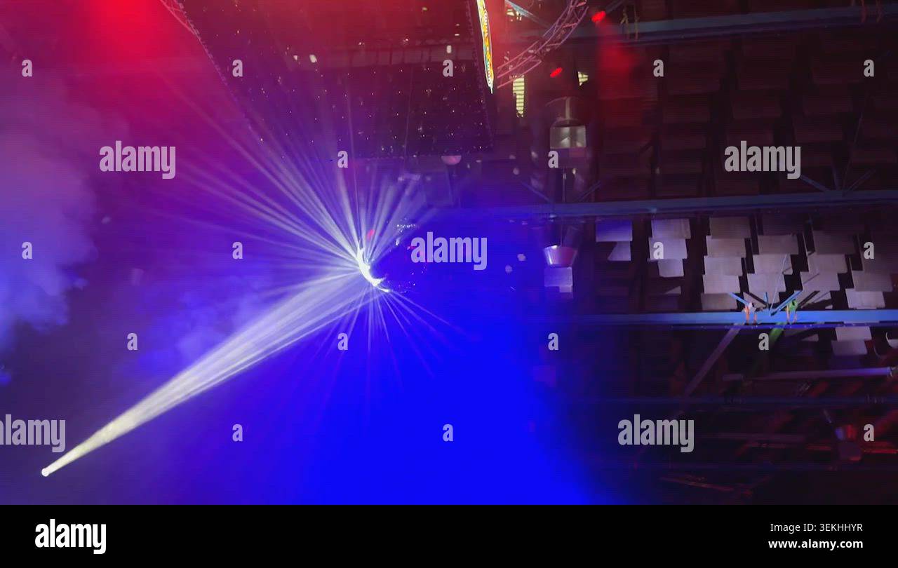 Discoball illuminating at a paty celebrration Stock Video Footage - Alamy