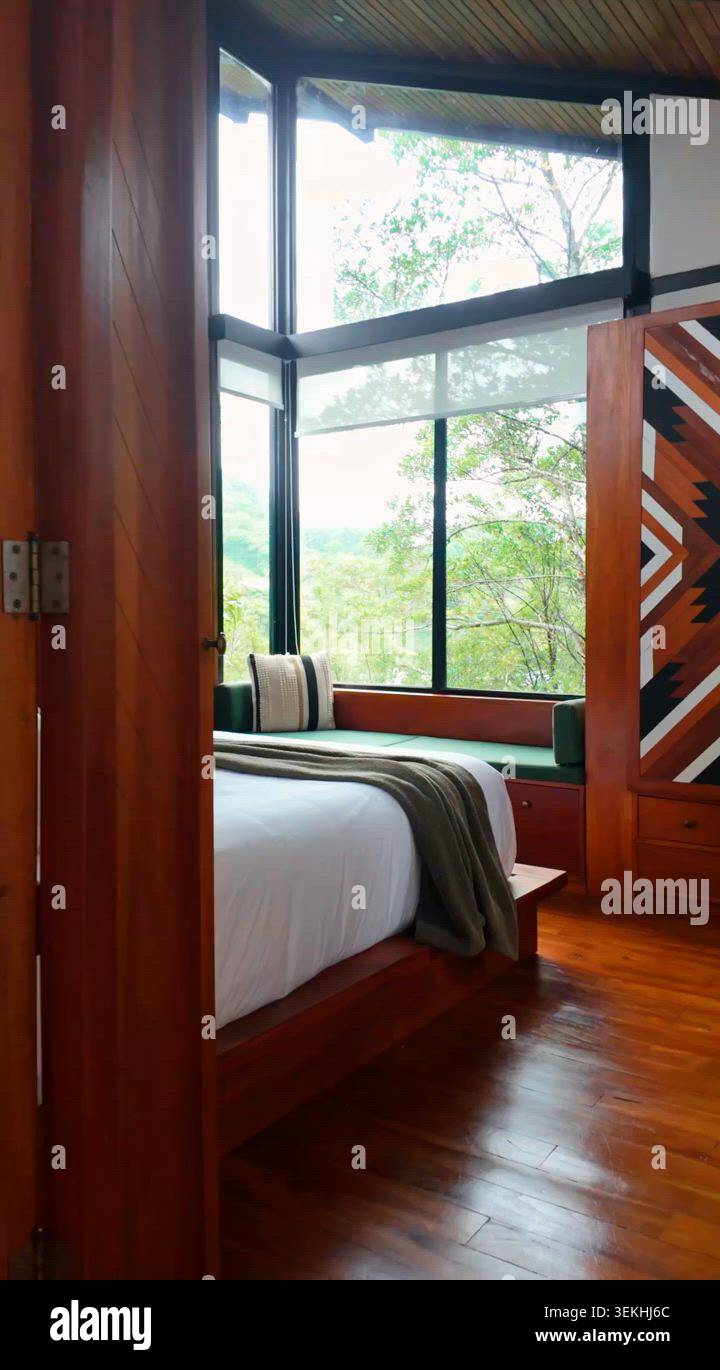 room window with a view of nature Stock Video Footage - Alamy
