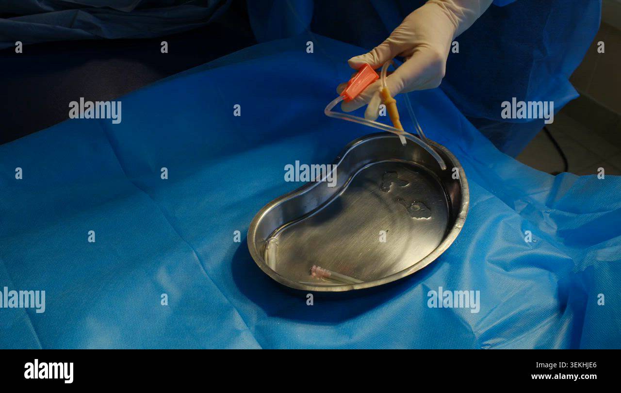 the hands of a nurse preparing to administer an IV Stock Video Footage ...