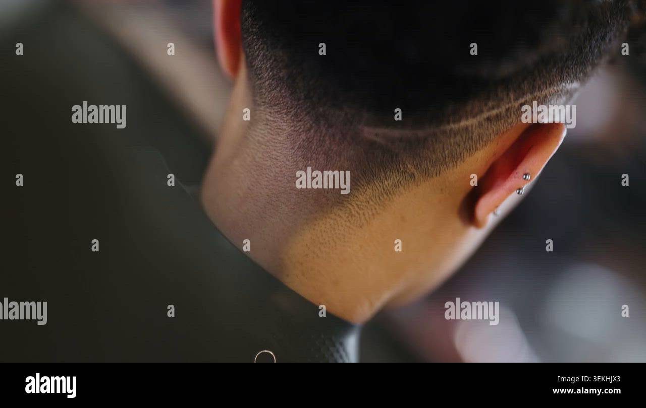 Barber shop haircut Stock Video Footage - Alamy