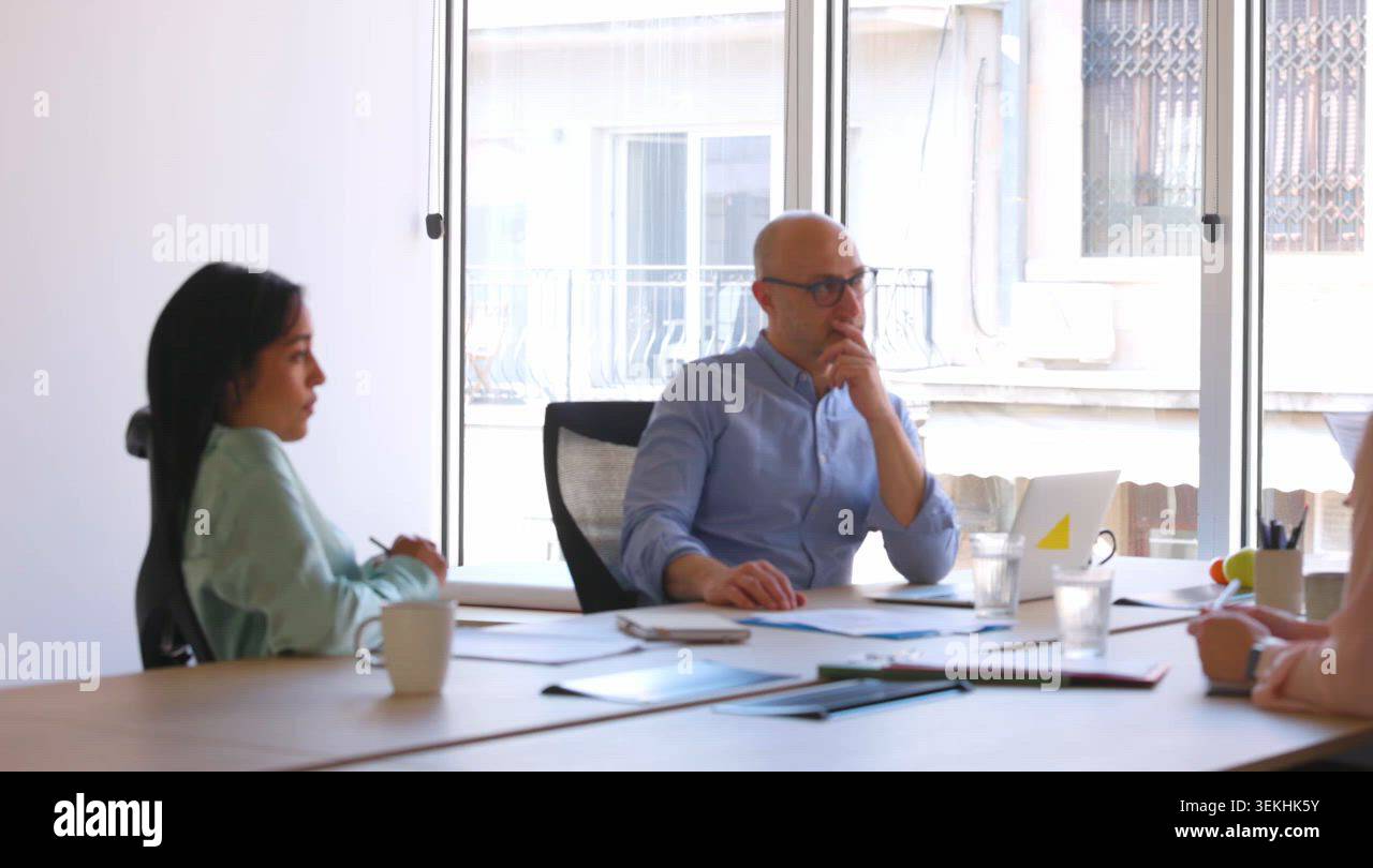 People sitting in a meeting room Stock Video Footage - Alamy