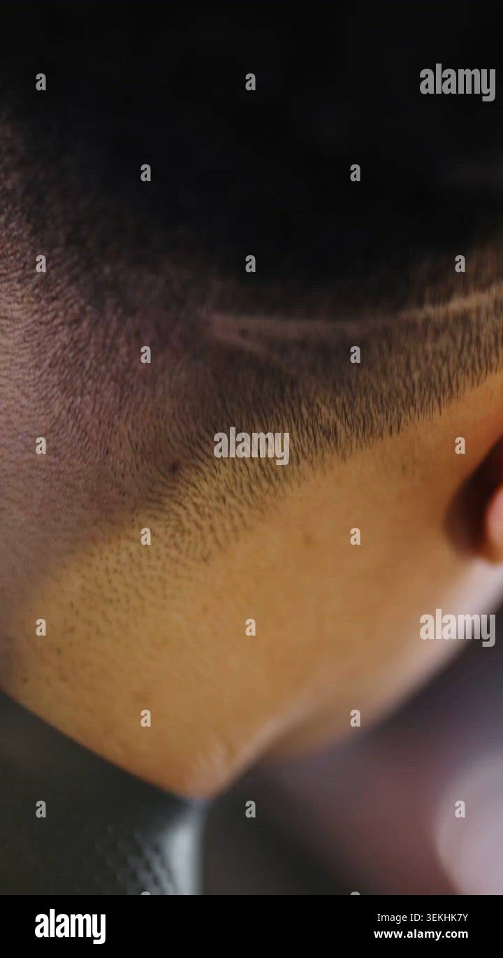 Haircut process at a barber shop Stock Video Footage - Alamy